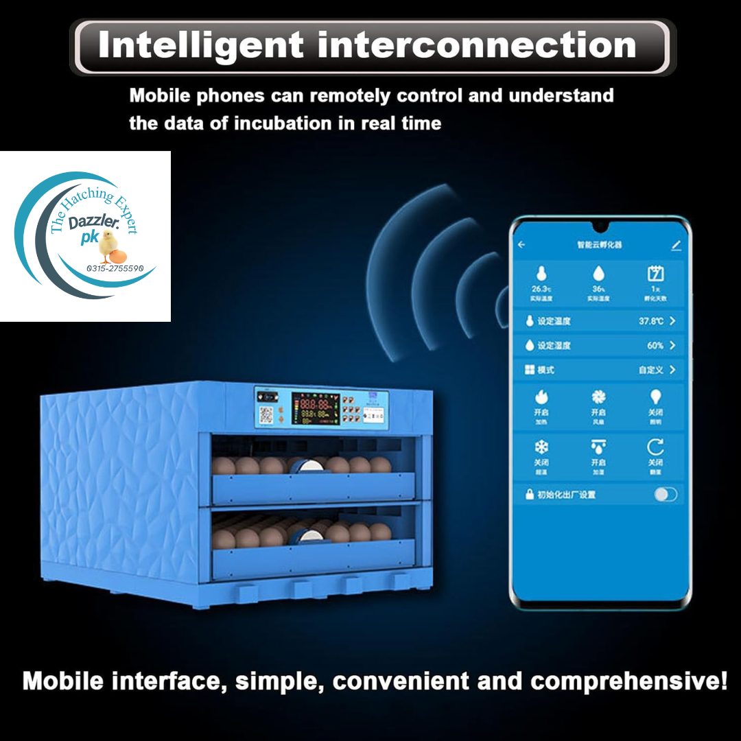 128 Egg Automatic Incubator with Digital Display & Candling Torch ...